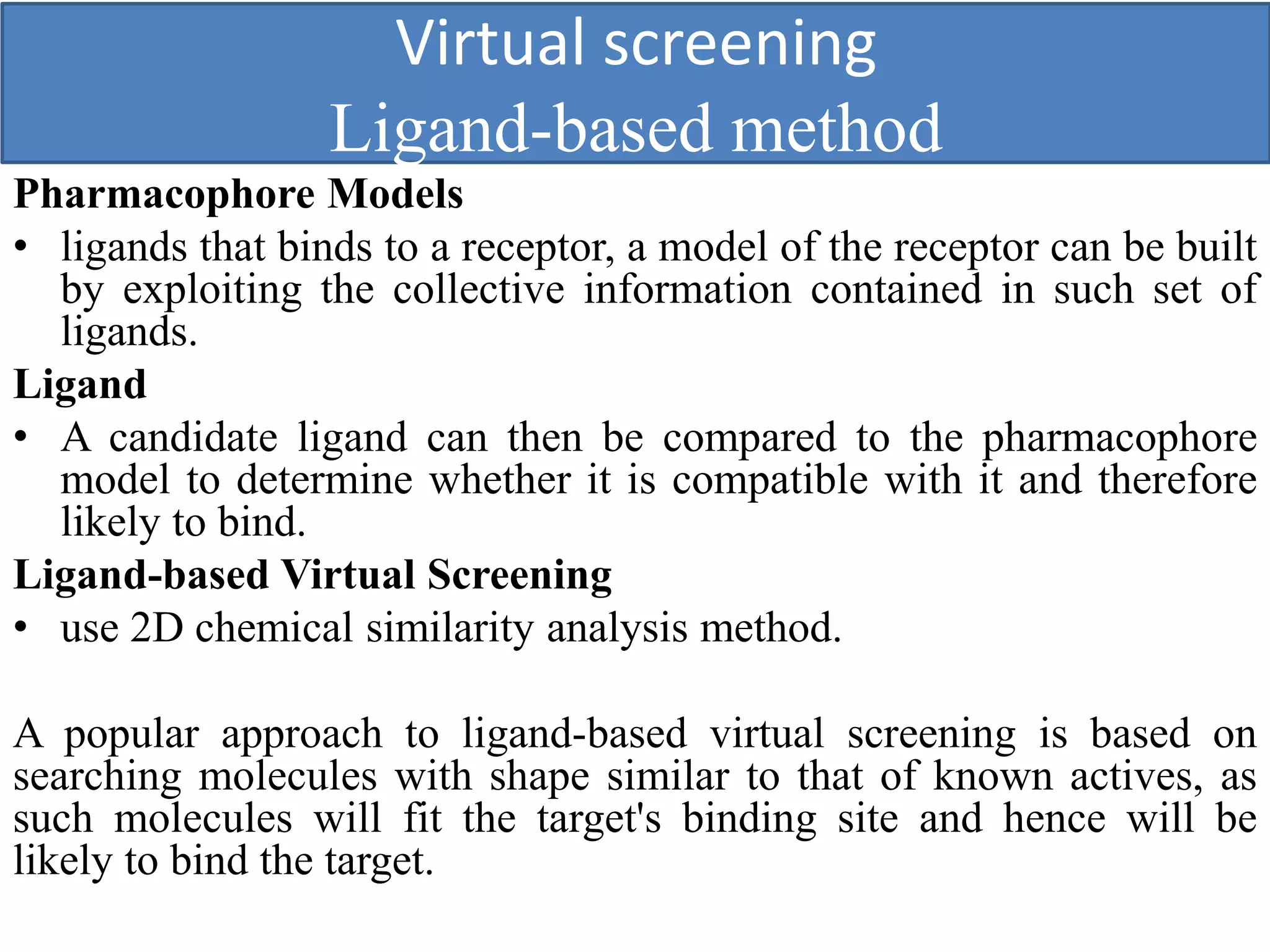 Virtual screening ppt | PPTX