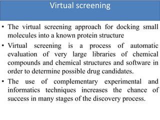 Virtual screening ppt | PPTX