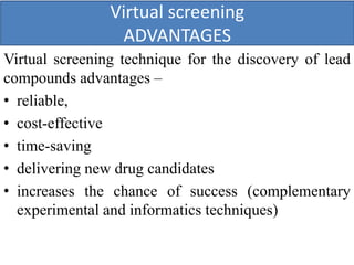 Virtual screening ppt | PPTX