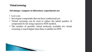 Virtual screening techniques | PPTX