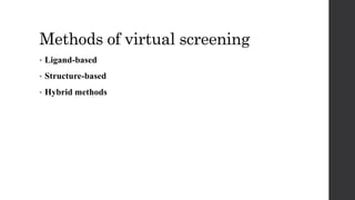 Virtual screening techniques | PPTX
