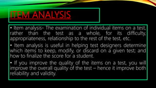 Item Analysis | PPTX