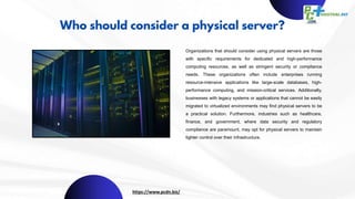Virtual Servers vs Physical Servers Which is Right for Your ...