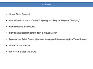 Virtual stores the future of retail | PPT