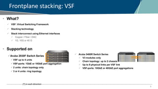 EMEA Airheads- Virtual Switching Framework- Aruba OS Switch | PPTX