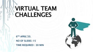 Virtual Teams Challenges