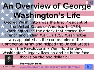 IT PPP S14 Tour of George Washington's Life anr | PPT