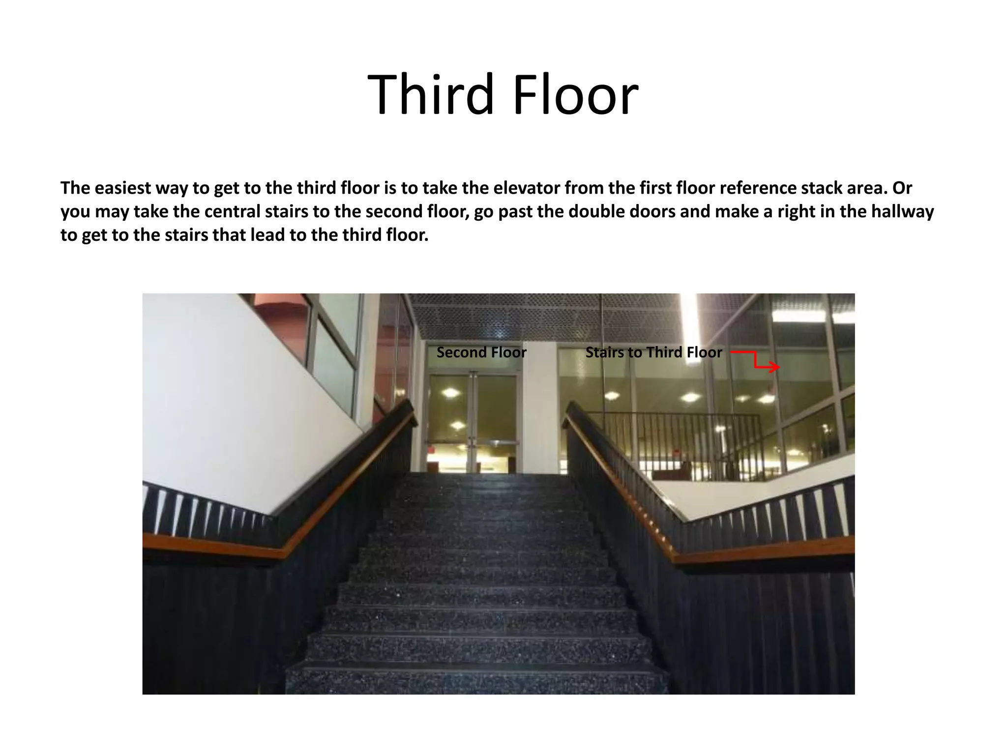 Virtual tour of buley library first floor | PPTX