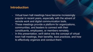 Virtual Town Hall Meetings - Meelap India | PPT