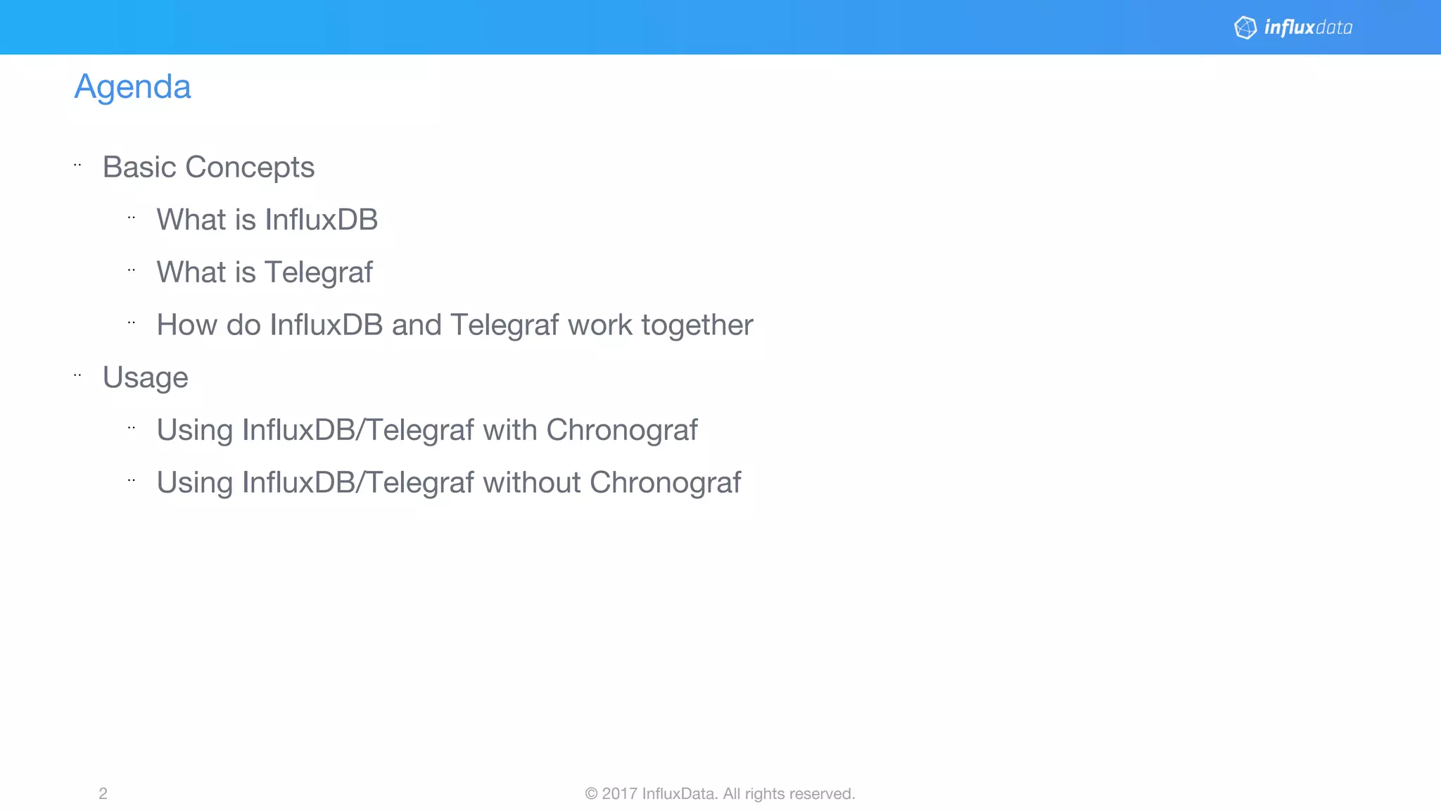 Virtual training Intro to InfluxDB & Telegraf | PPT