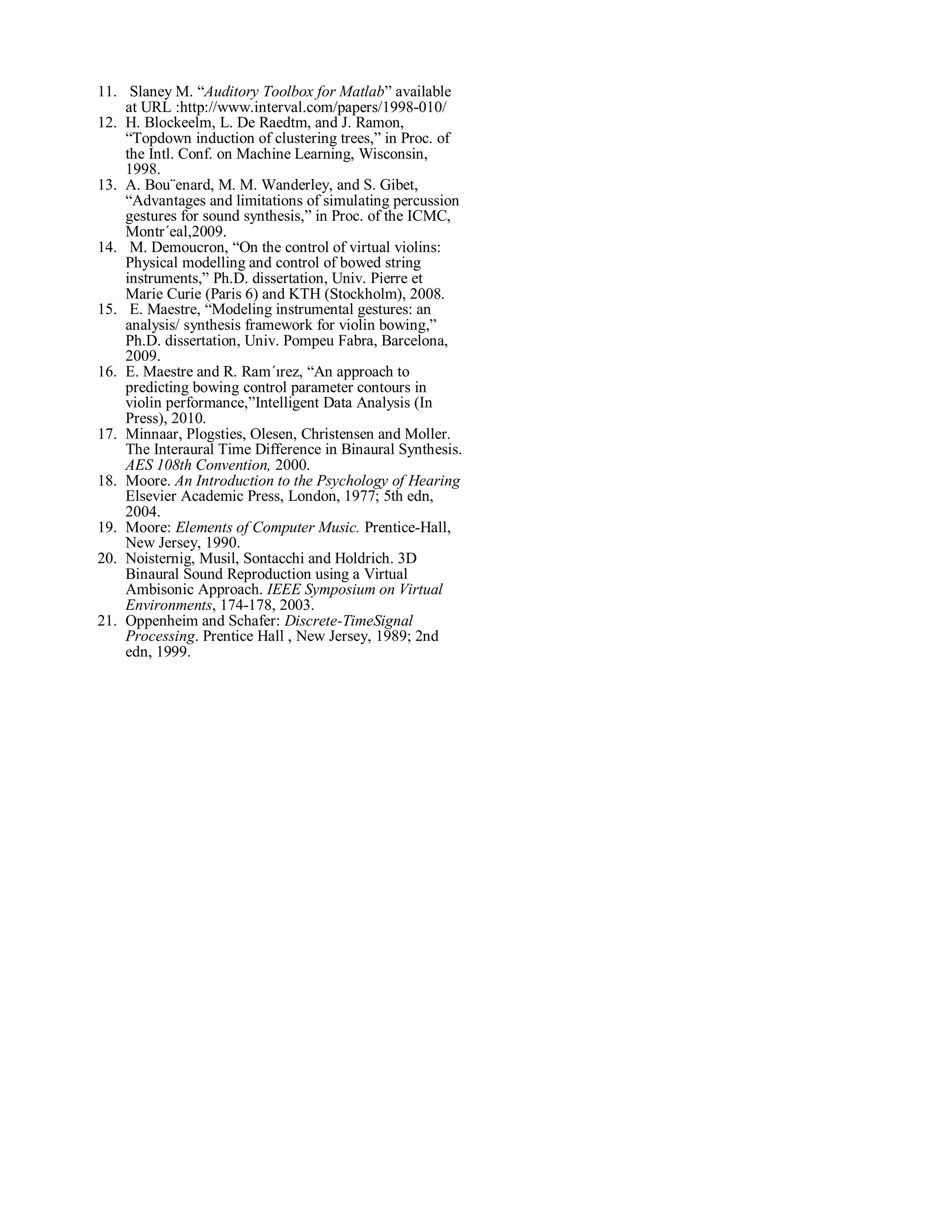 Paper On Modeling And Subtractive Synthesis Of Virtual Violin Pdf