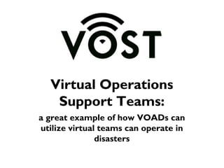 Virtual VOAD: Creating and Operating Virtual Social Media Teams for ...