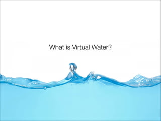 Virtual Water as a Concept | PDF