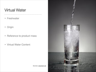 Virtual Water as a Concept | PDF