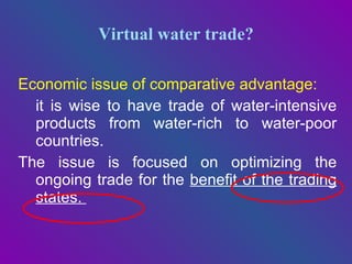Virtual water trade alaa el sadek | PPT
