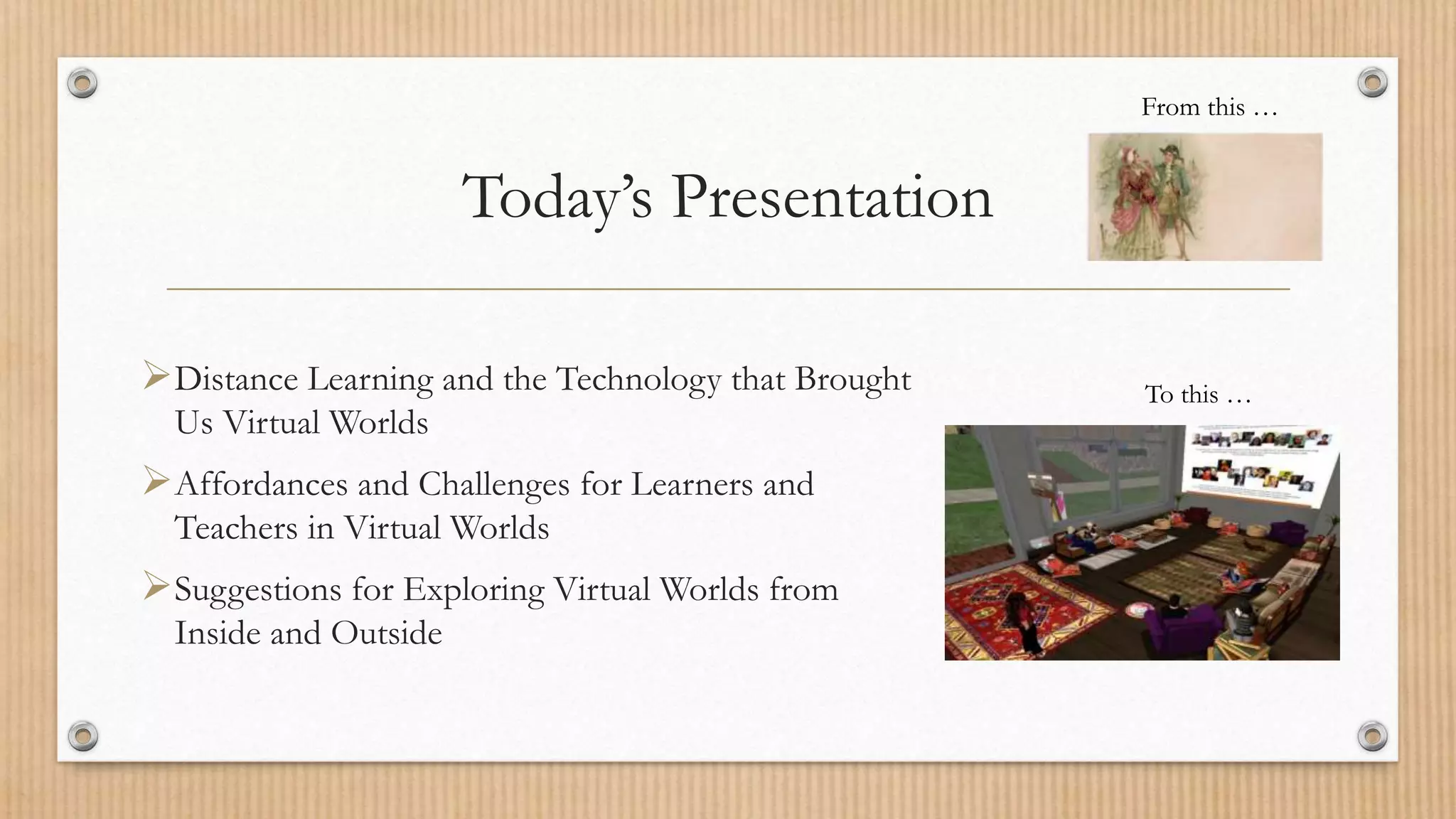 Virtual World Education Overview for Newcomers | PPTX