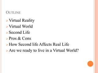 Virtual world pros&cons -morovat | PPTX