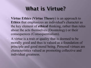 Virtue and vice 7 to lecture | PPT