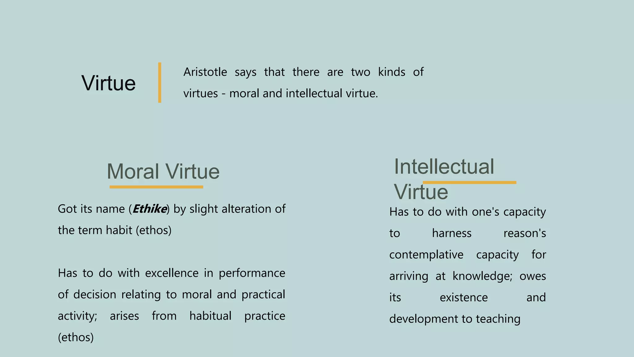 Virtue ethics aristotle 2207 | PPTX