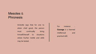Virtue ethics aristotle 2207 | PPTX