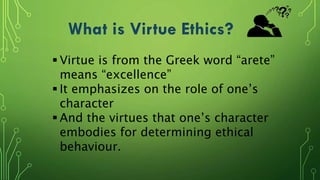Virtue ethics powerpoint slide | PPTX