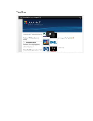 Virtuemart manufacturer module | DOCX