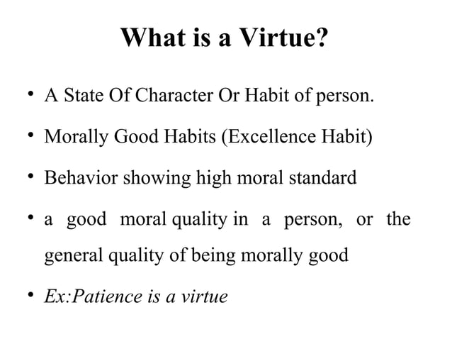 Virtues | PPT