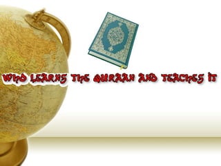 VIRTUES OF HOLY QURAN | PPS