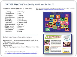 VIRTUES IN ACTION PILOT PROJECT | PDF | Arts and Crafts | Hobbies ...