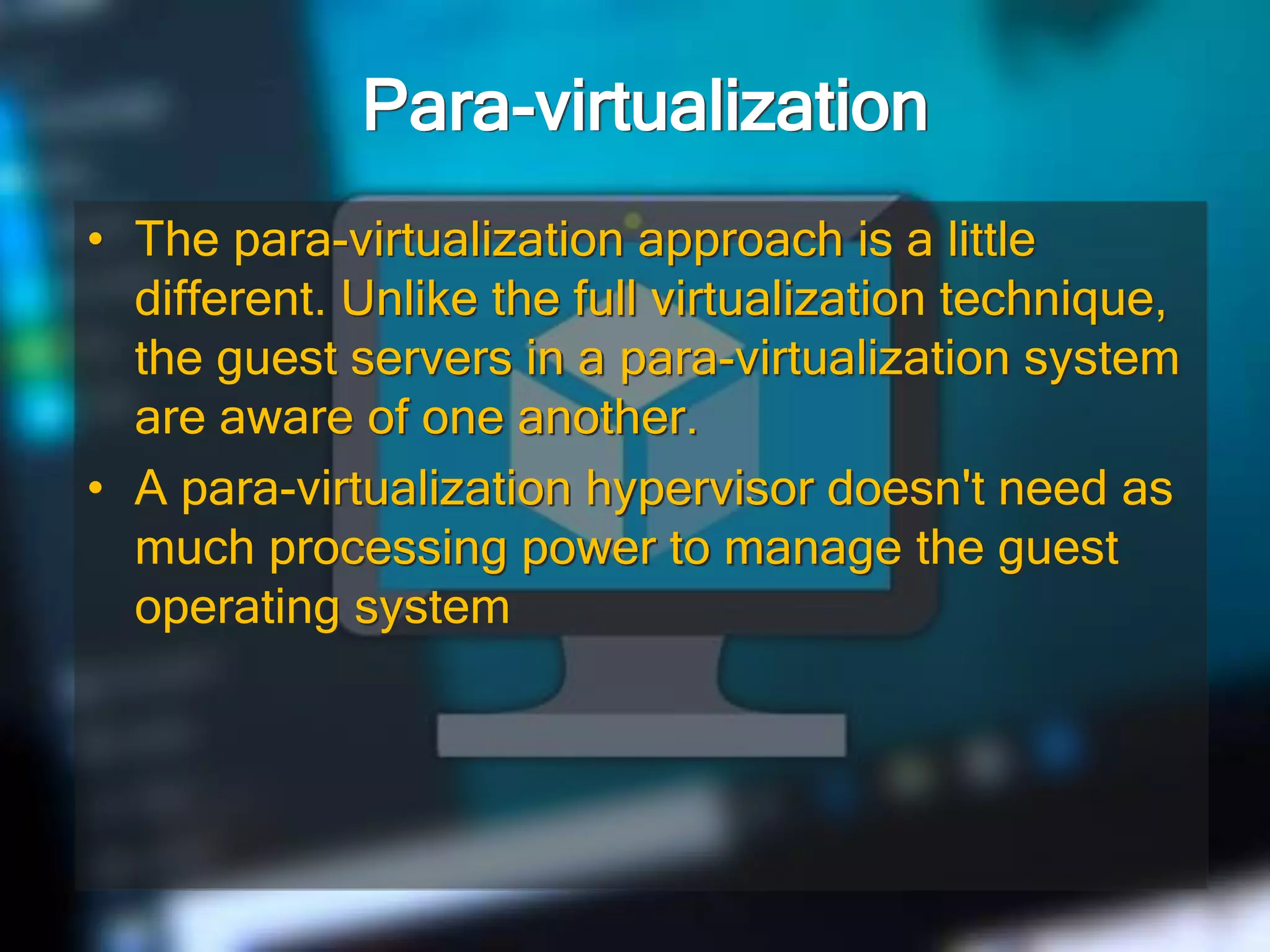 What is Virtualization and its types & Techniques.What is hypervisor ...