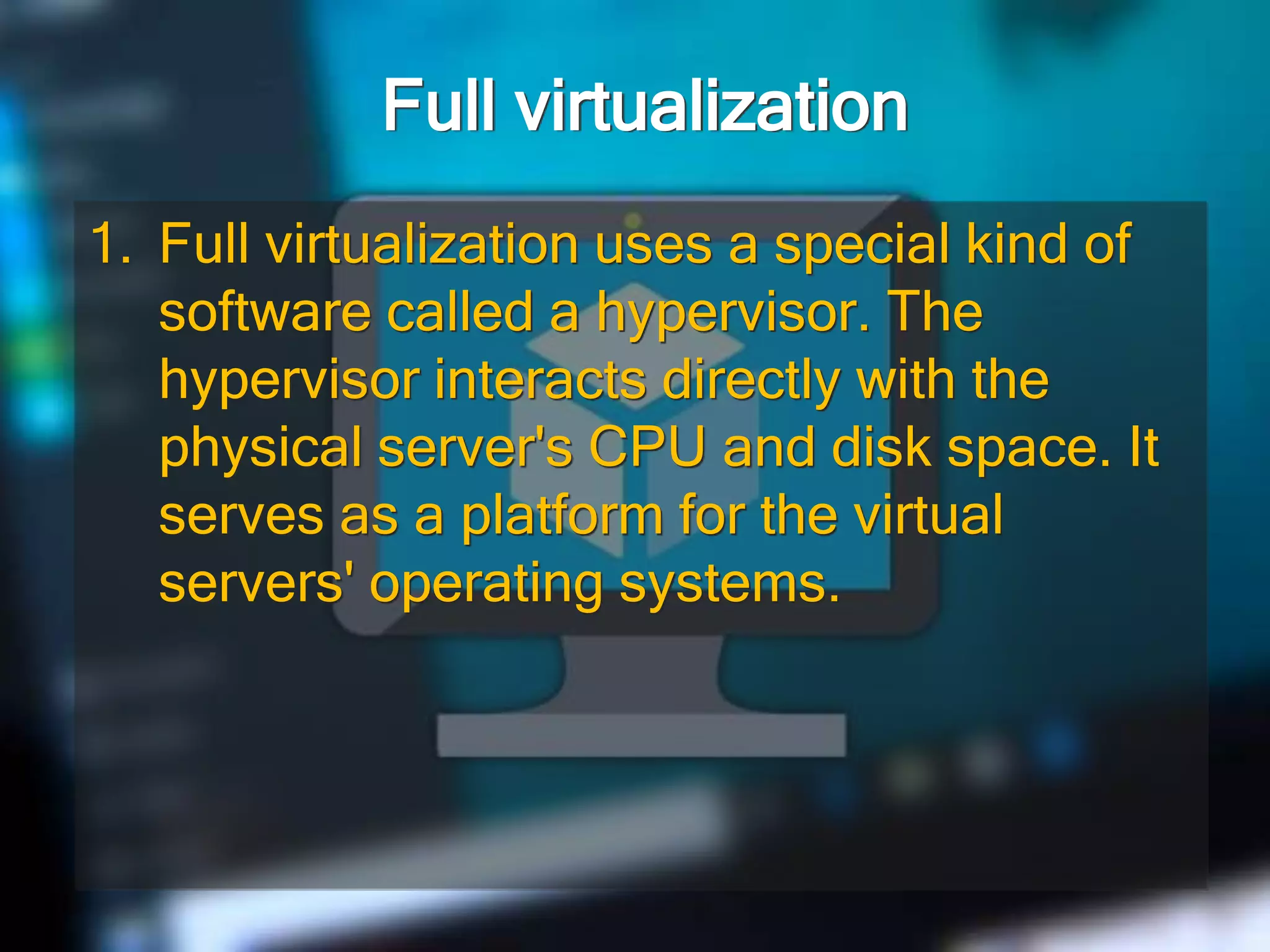 What Is Virtualization And Its Types And Techniques What Is Hypervisor And Its Types With Diagrams