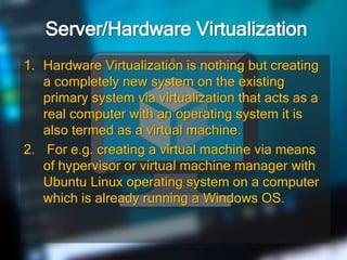 What is Virtualization and its types & Techniques.What is hypervisor ...
