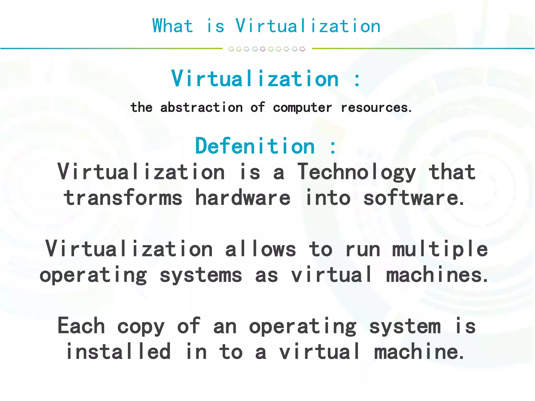 Virtulization submission | PPT
