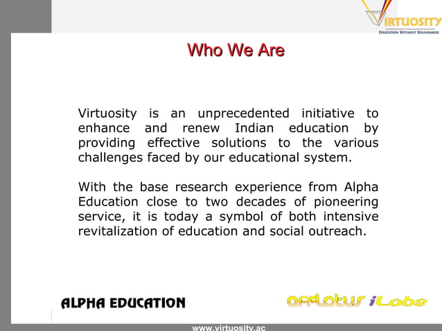 Education Without Boundaries - Virtuosity | PPT