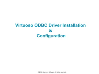 Using Tibco SpotFire (via Virtuoso ODBC) as Linked Data Front-end | PPT