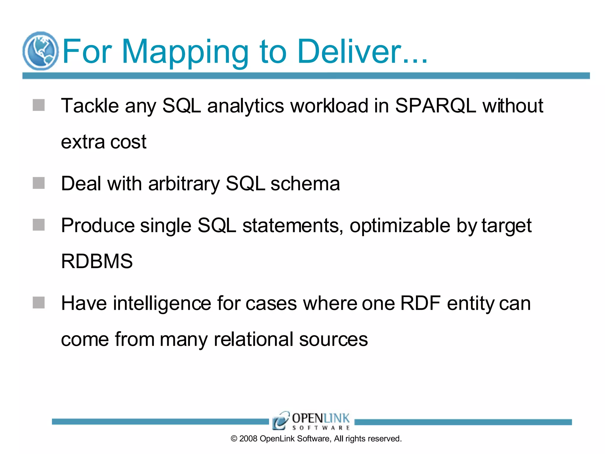 Virtuoso Relational To RDF Mapping | PPT