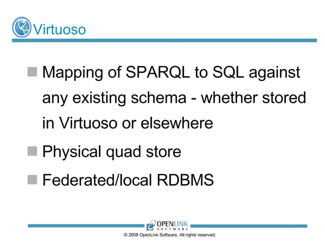 Virtuoso Relational To Rdf Mapping Ppt