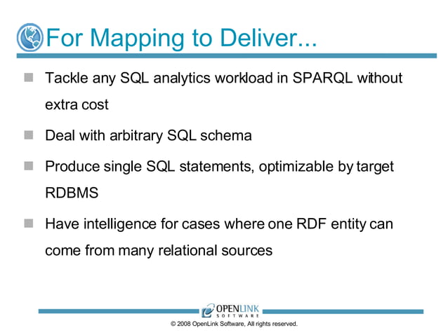 Virtuoso Relational To RDF Mapping | PPT