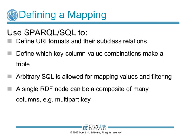 Virtuoso Relational To Rdf Mapping Ppt
