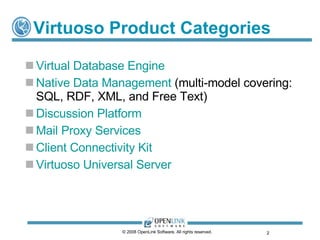 Virtuoso Universal Server Overview | PPT