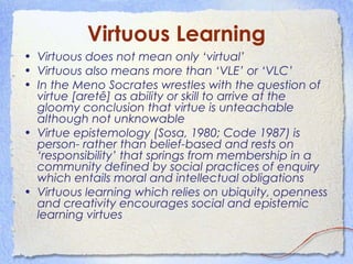 Virtuous learning | PPT