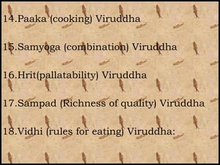 Viruddhahara dr.smitha jain | PDF