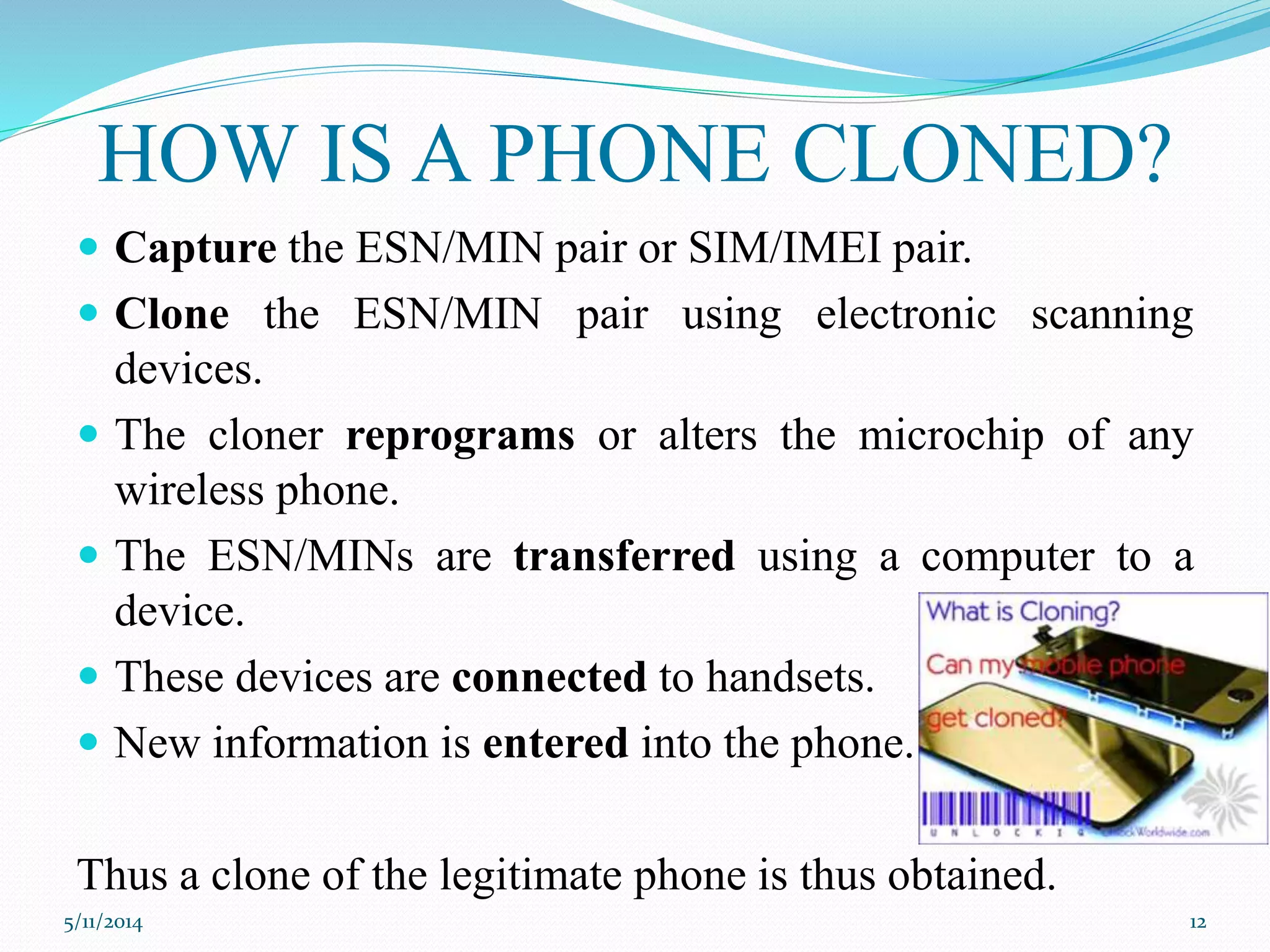 Mobile Cloning Technology | PPTX