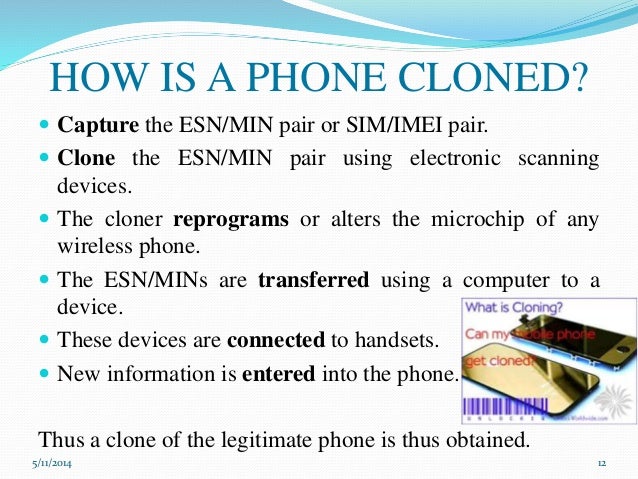 Mobile Cloning Technology