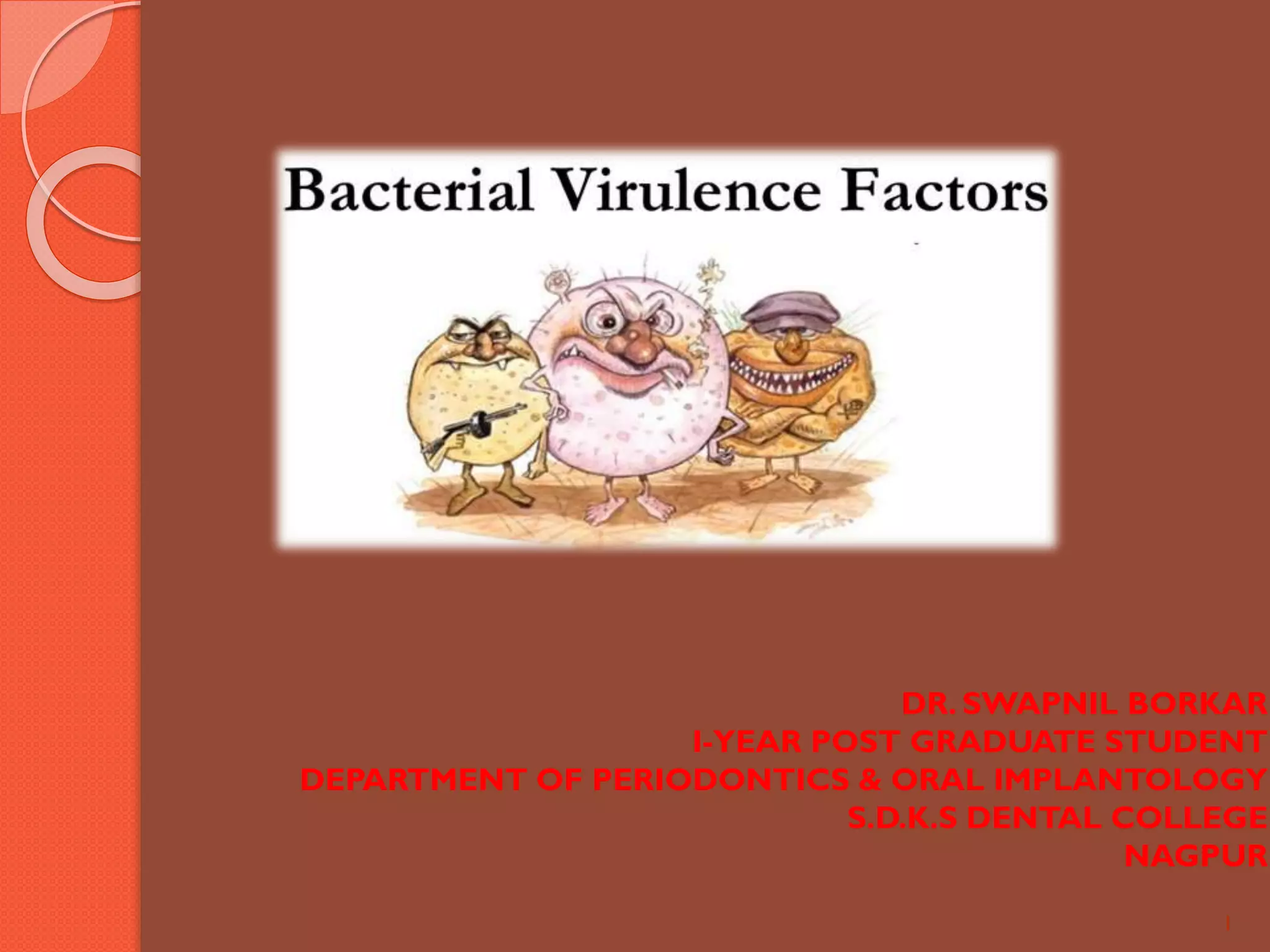 Bacterial Virulance factor ppt by swapnil | PPTX