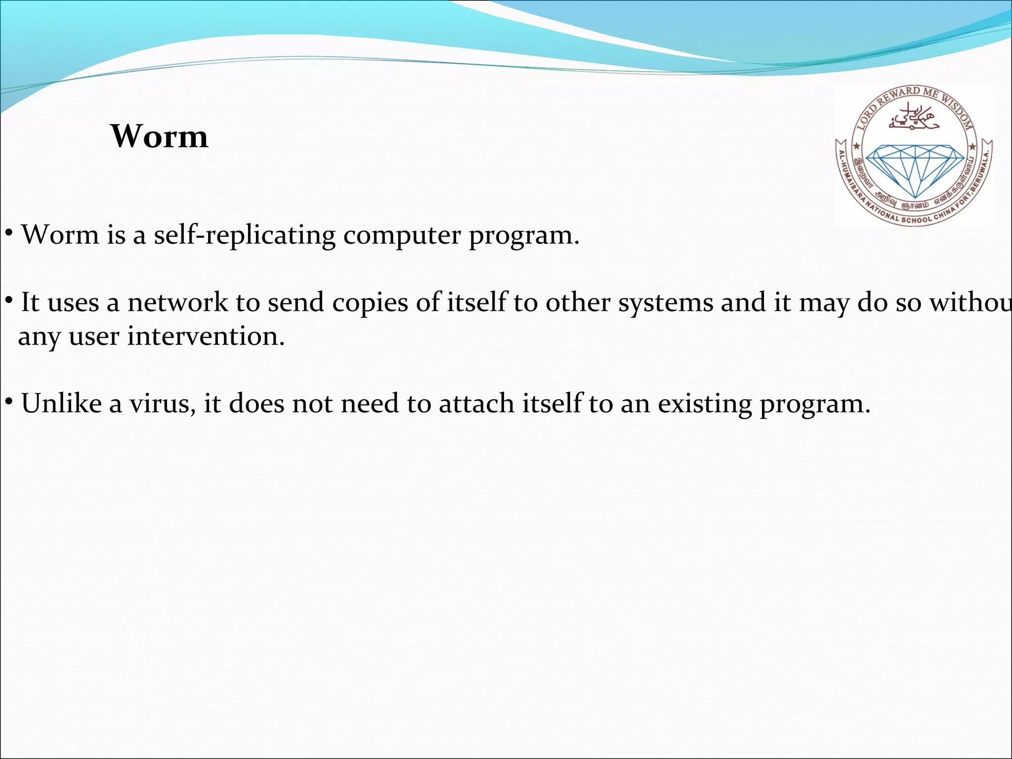 Virus & Computer security threats | PPS