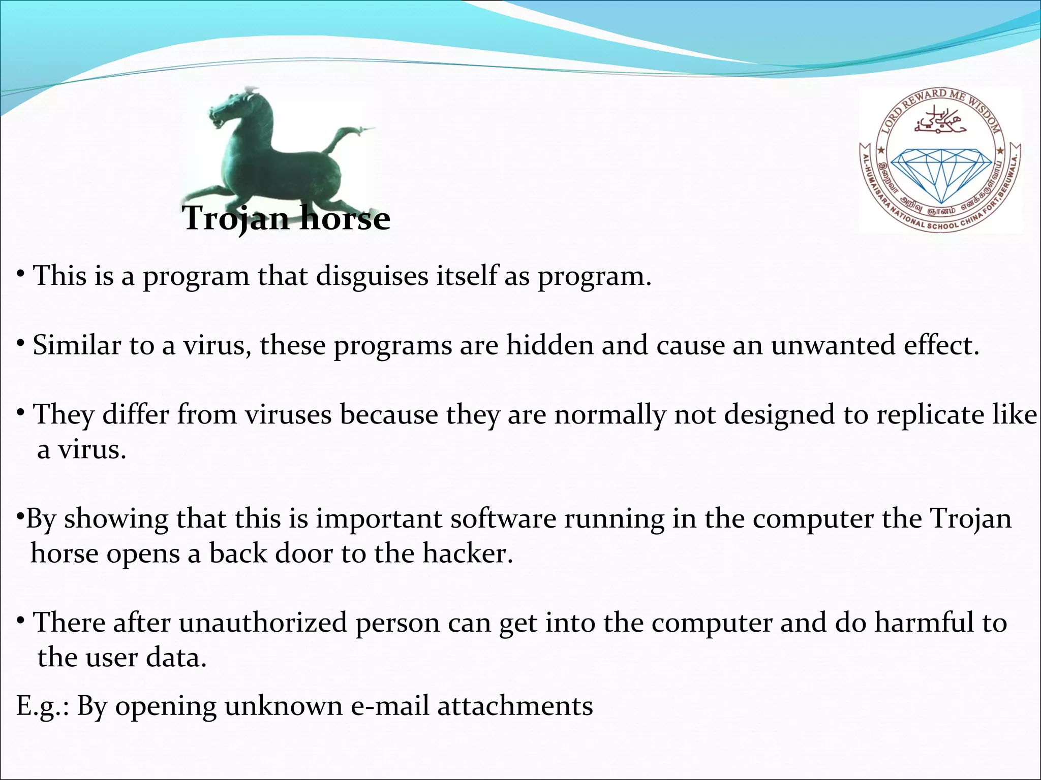 Virus & Computer security threats | PPS