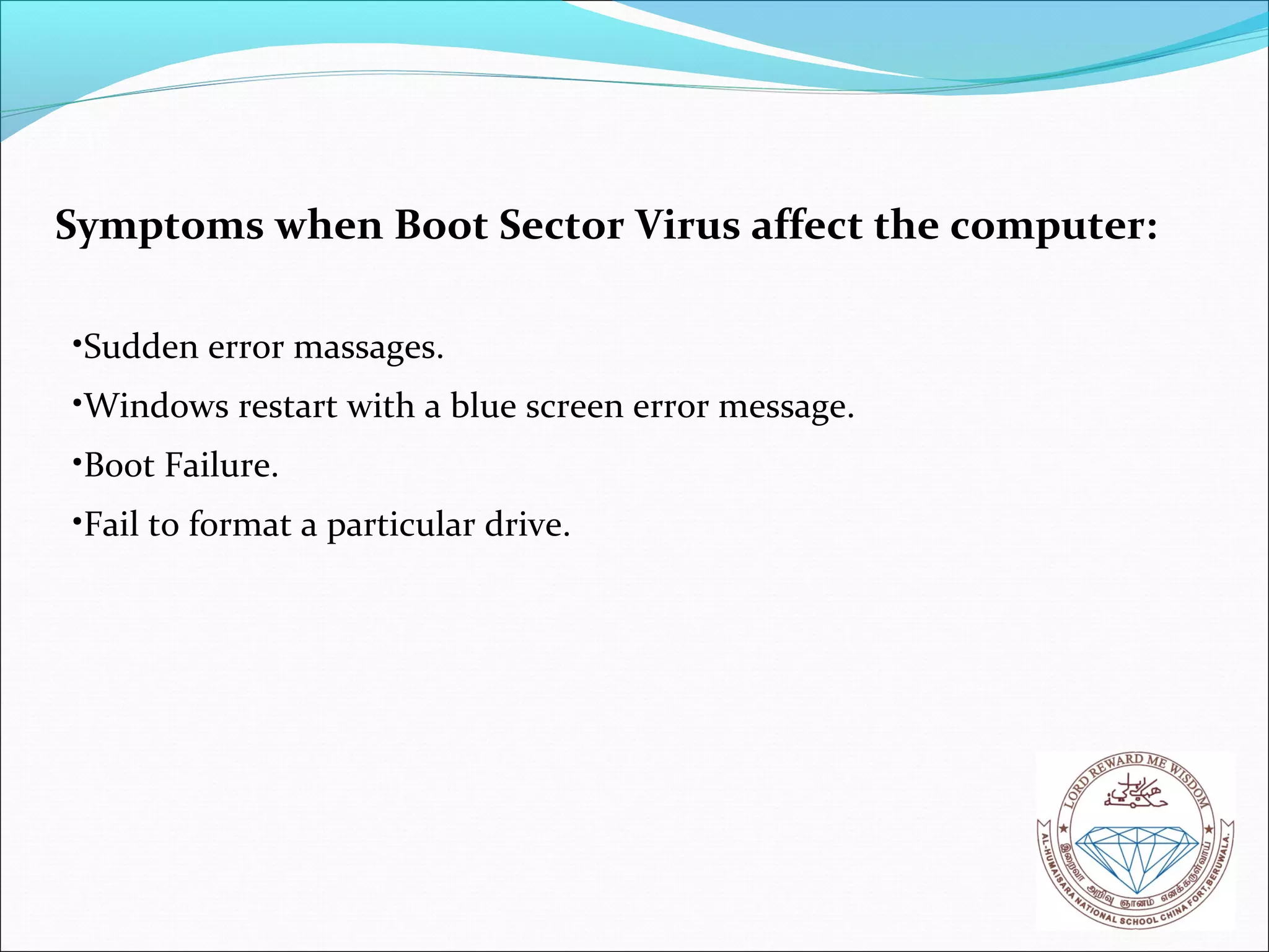 Virus & Computer security threats | PPS