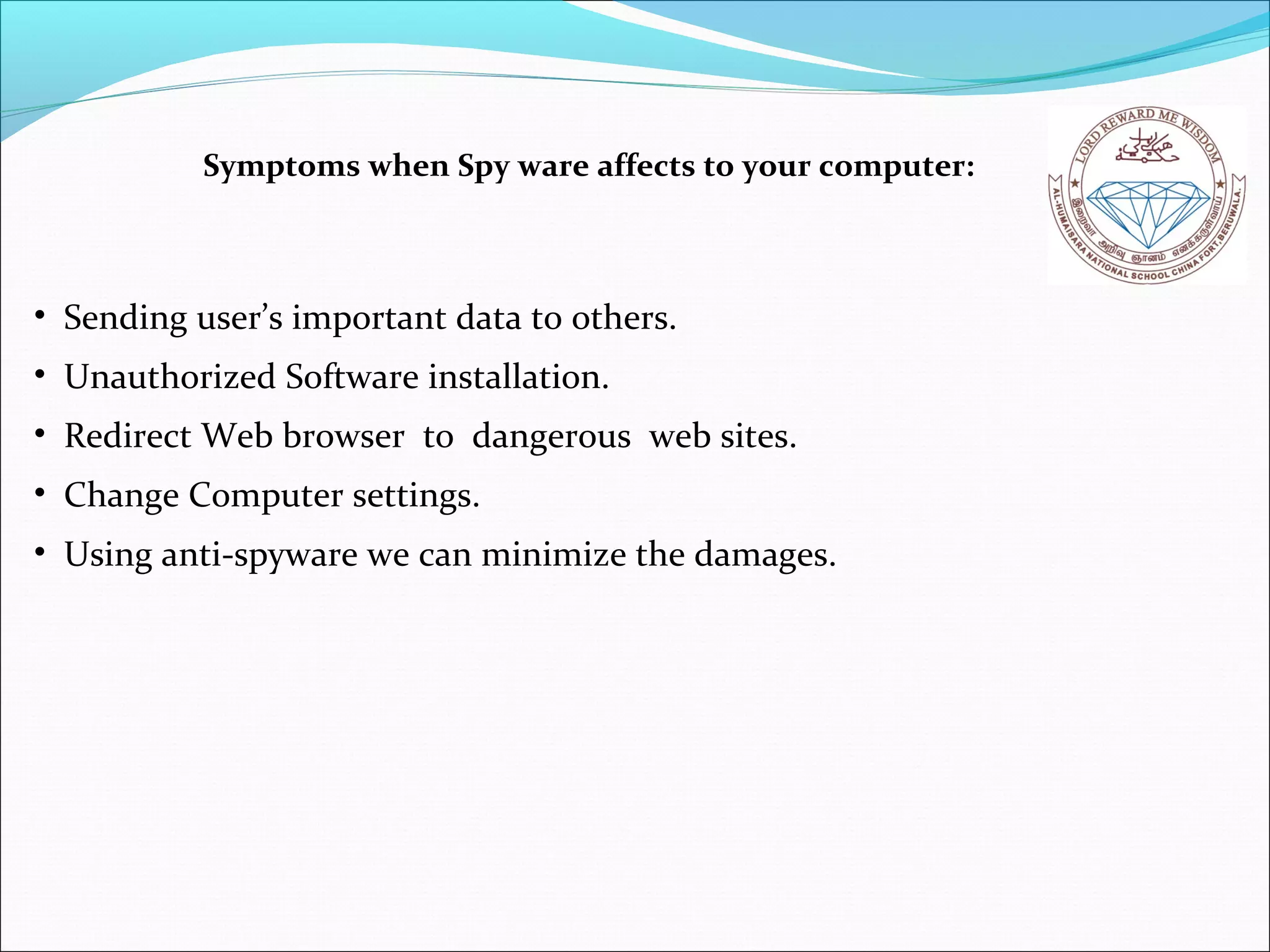 Virus & Computer security threats | PPS