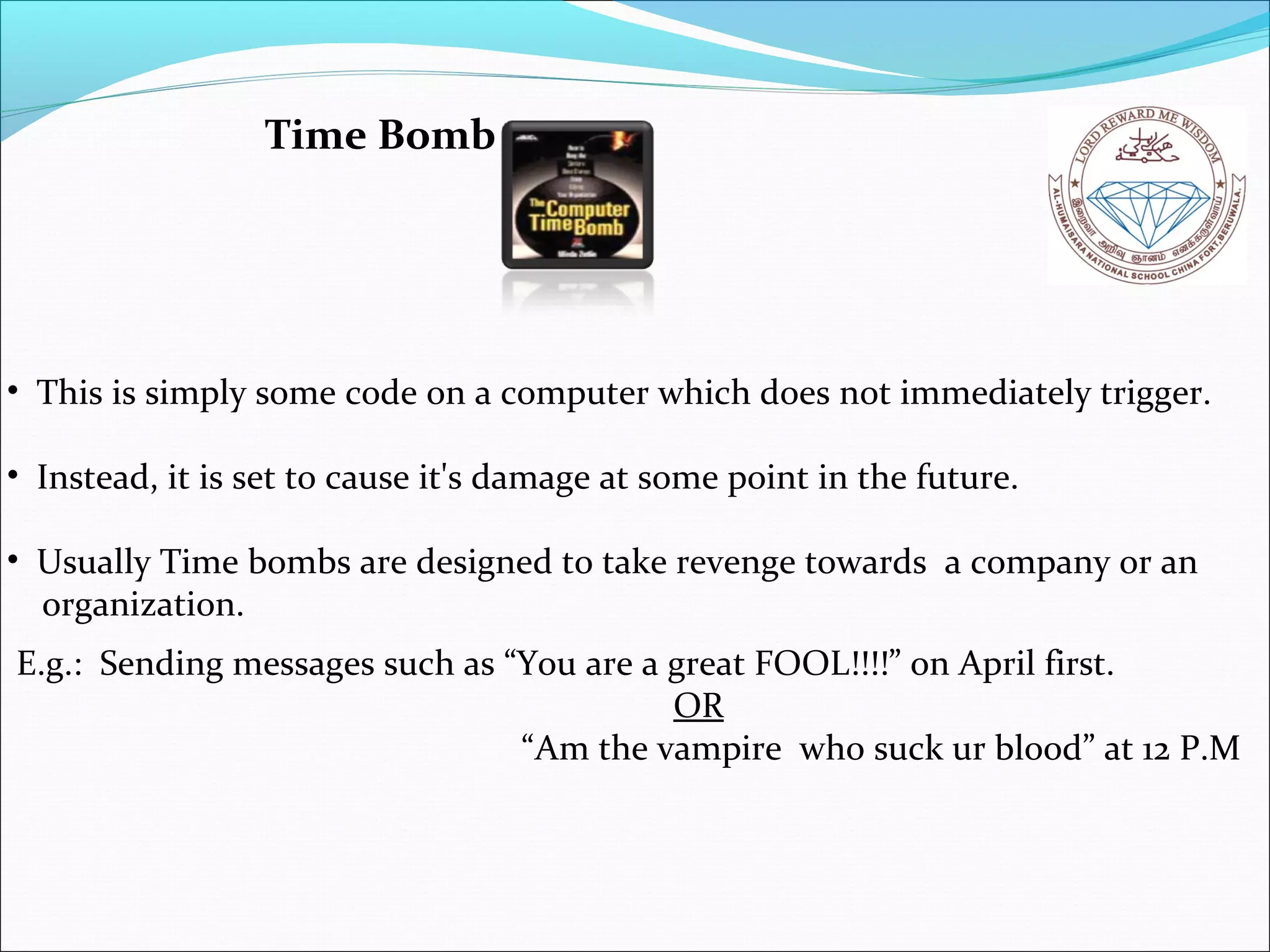 Virus & Computer security threats | PPS